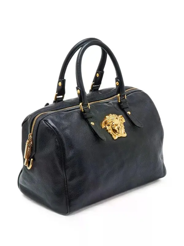 Versace Medusa Pebbled Satchel Bag