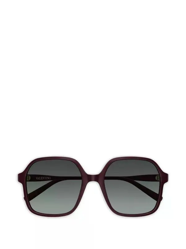 Valentino Garavani Vlogo Square-frame Sunglasses - Purple