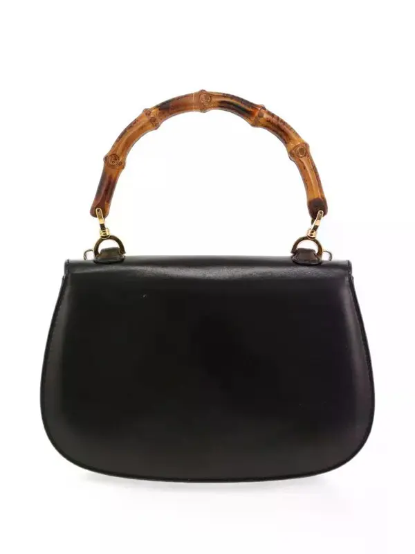 Gucci 2000s Bamboo Tote Bag - Black