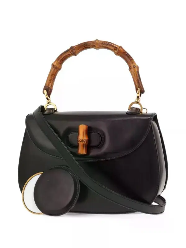 Gucci 2000s Bamboo Tote Bag - Black