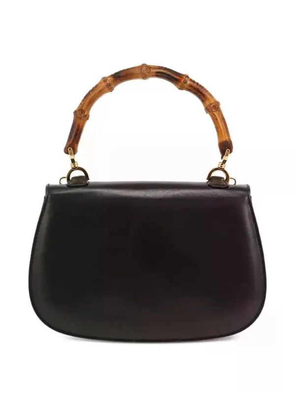 Gucci 2000s Bamboo Tote Bag - Black