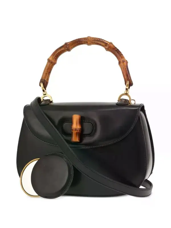 Gucci 2000s Bamboo Tote Bag - Black