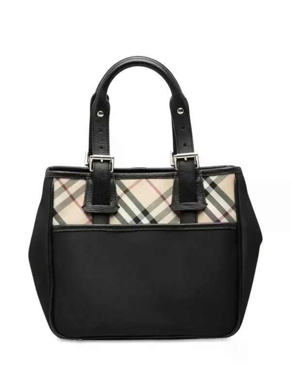 Burberry 2000-2017 Nova Check Trimmed Nylon Handbag