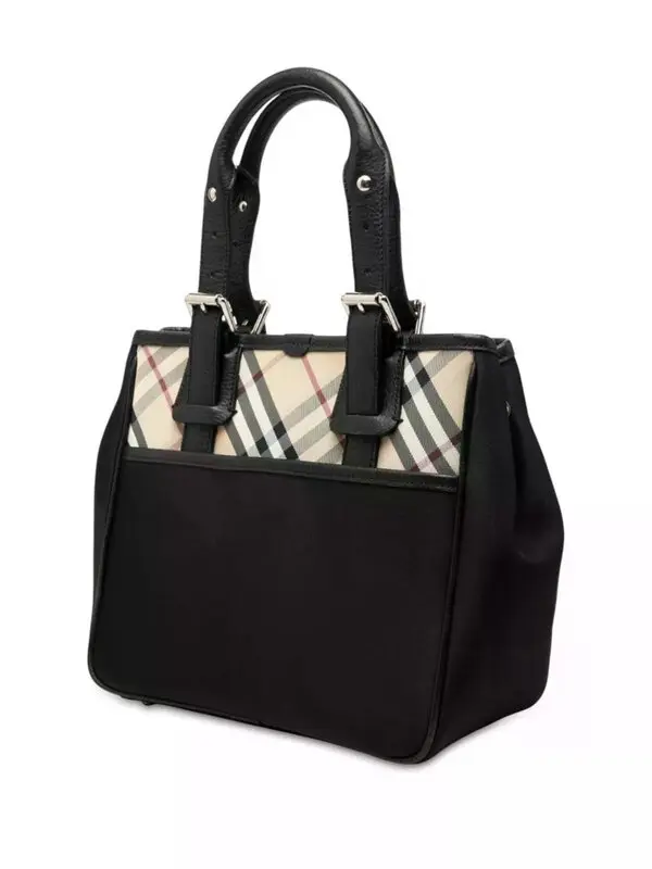 Burberry 2000-2017 Nova Check Trimmed Nylon Handbag