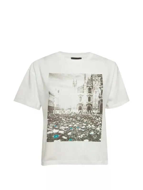 Emporio Armani Graphic-print T-shirt - White