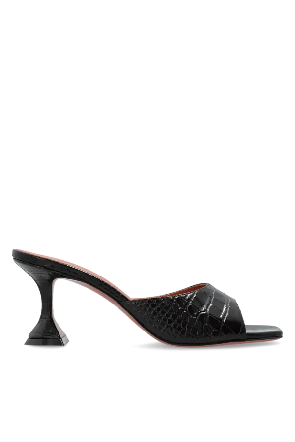Amina Muaddi Lupita’ Heeled Mules - Black