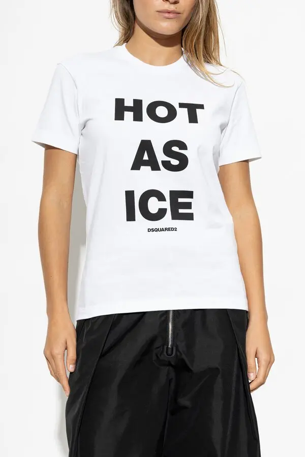 Dsquared2 Cotton T-shirt With Print - White