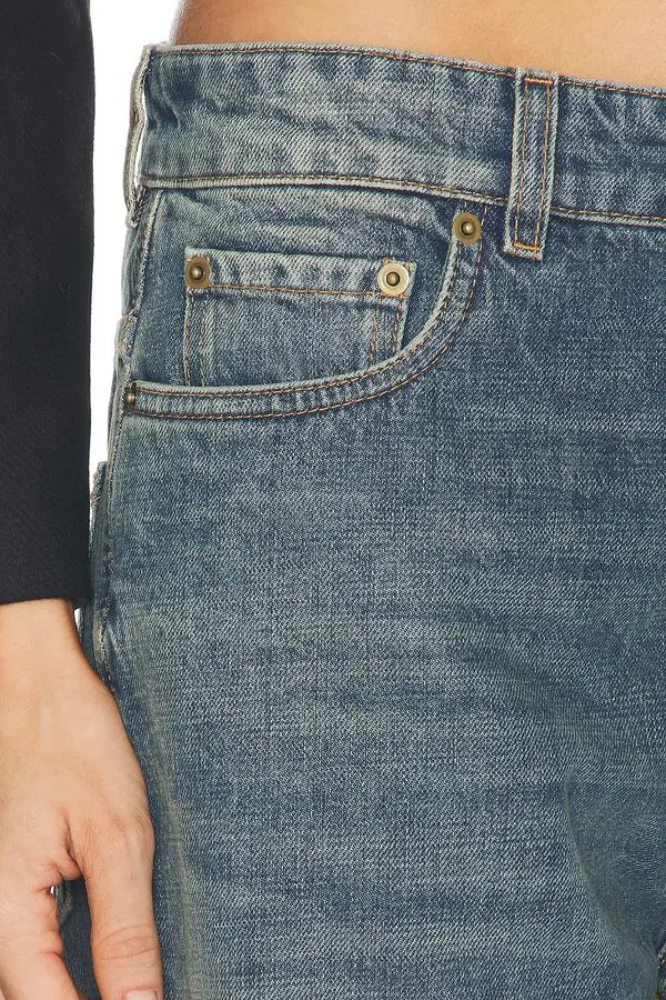 Miu Miu Low Waisted Wide Leg - Bleu
