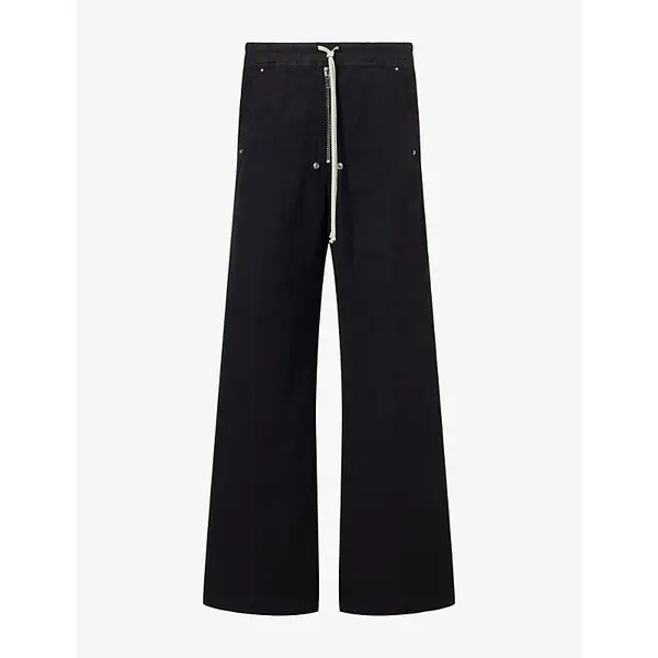 Rick Owens Geth Belas Wide-leg Cotton-blend Trousers