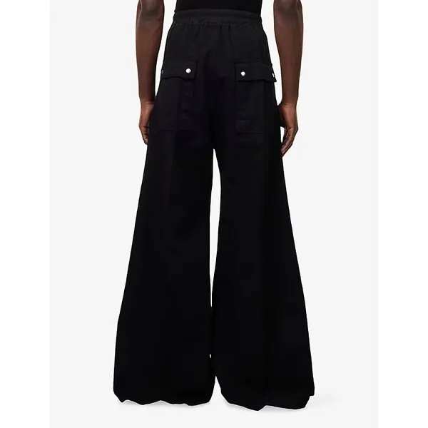 Rick Owens Geth Belas Wide-leg Cotton-blend Trousers