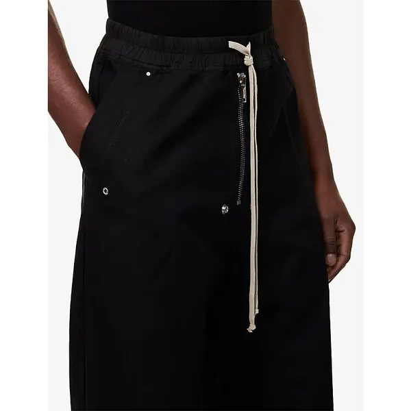Rick Owens Geth Belas Wide-leg Cotton-blend Trousers