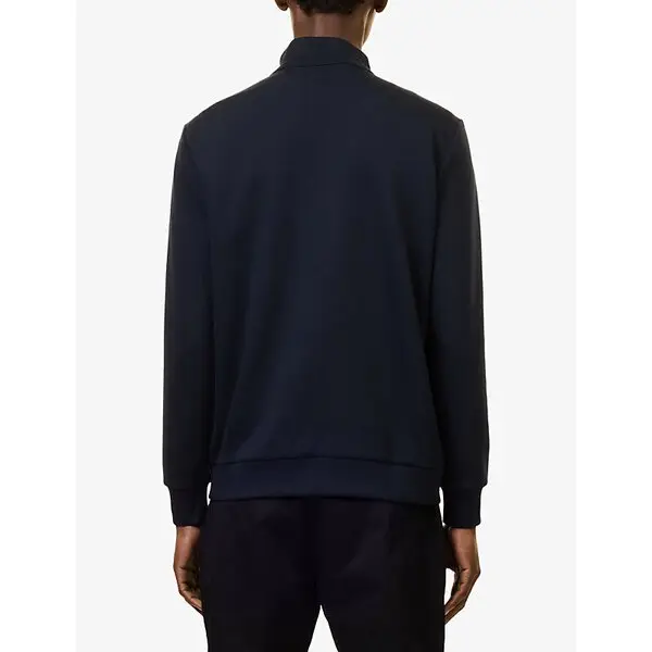 ARNE Interlock Stretch-jersey Sweatshirt - Navy