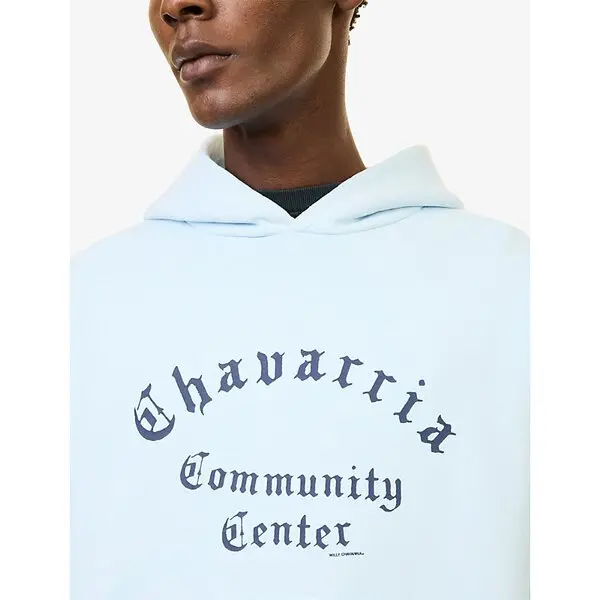 WILLY CHAVARRIA Community Center Brand-print Cotton Hoody