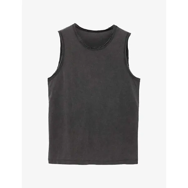 ALLSAINTS Jenny Round-neck Cotton Tank - Washed Black