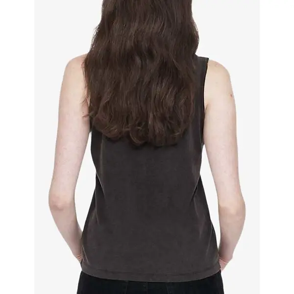ALLSAINTS Jenny Round-neck Cotton Tank - Washed Black