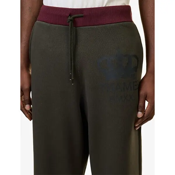 THAMES Stamp Cotton-blend Jogging Bottoms