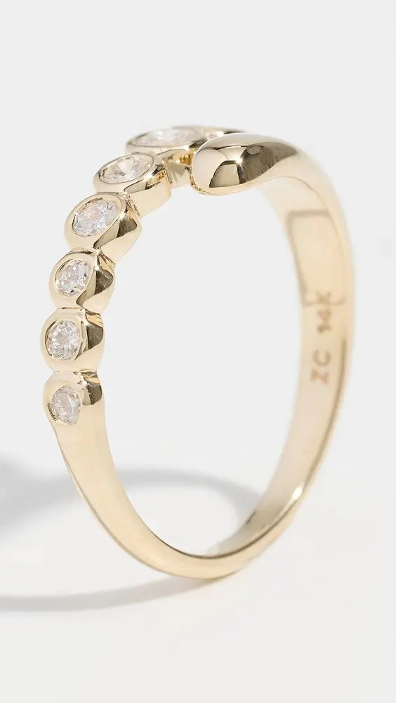 Zoe Chicco 14k Diamond Bypass Ring