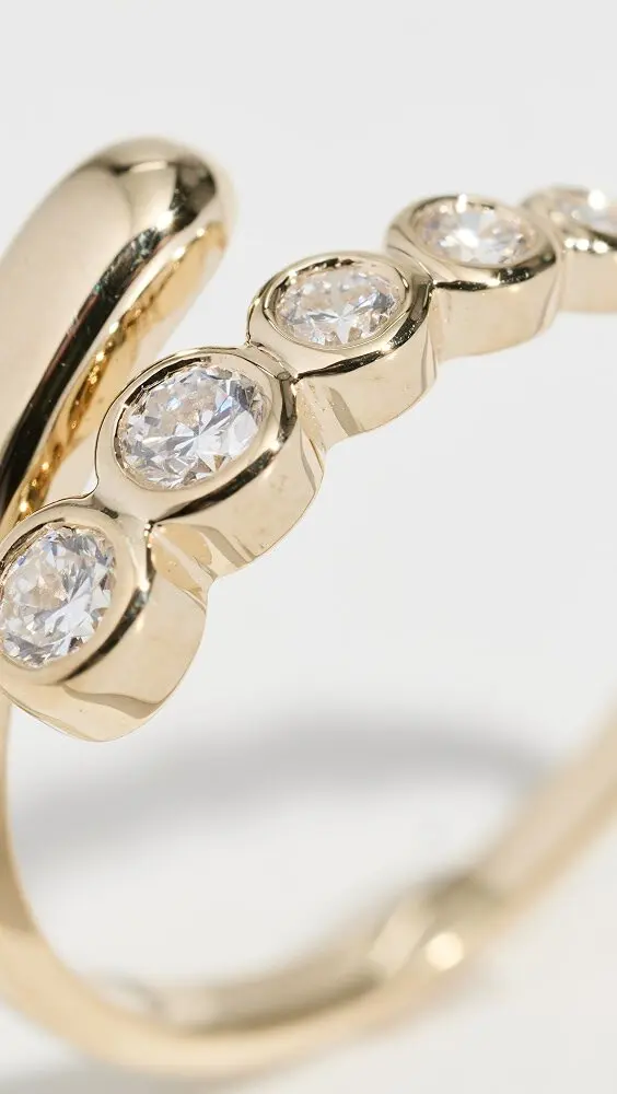 Zoe Chicco 14k Diamond Bypass Ring