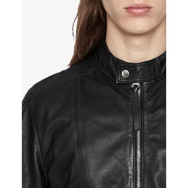 ALLSAINTS Hiro Zip-up Leather Bomber Jacket