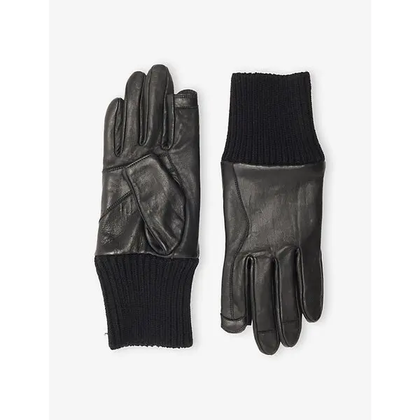 Rick Owens Rib-cuff Leather Gloves