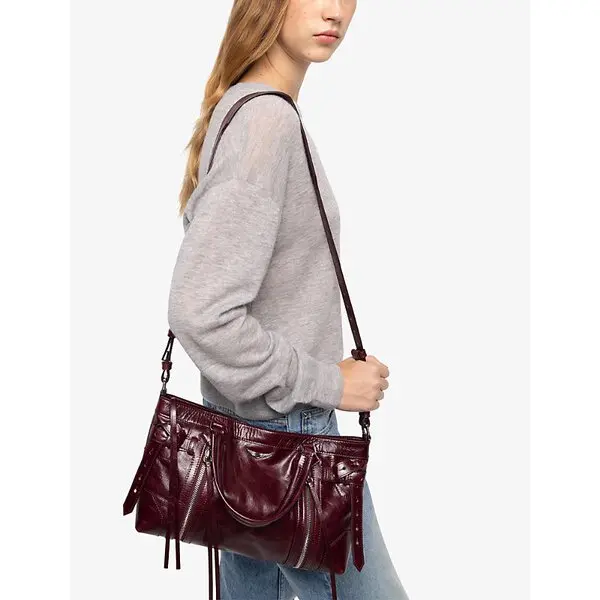 Zadig&Voltaire Madison Small Patent-leather Tote Bag