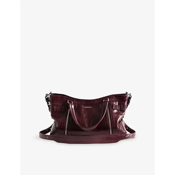 Zadig&Voltaire Madison Small Patent-leather Tote Bag