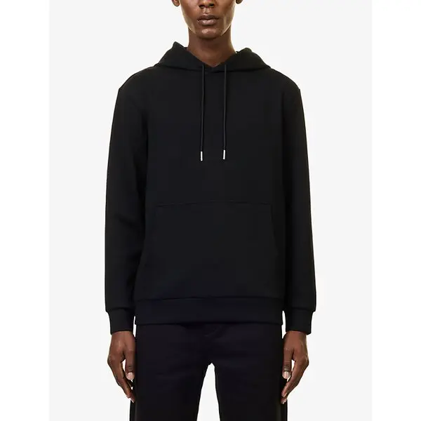ARNE Interlock Stretch-jersey Hoody Xxl - Black