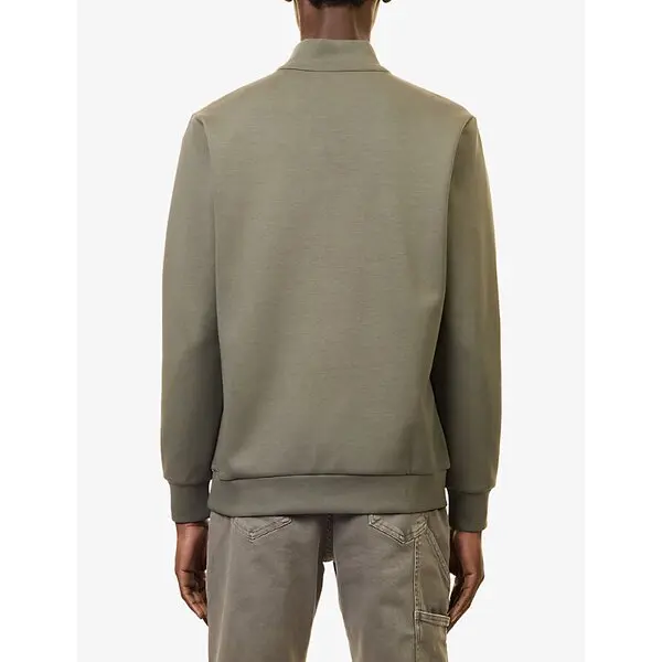 ARNE Interlock Stretch-jersey Sweatshirt - Sage