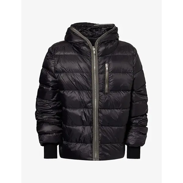 Rick Owens Zip-pocket Hooded Puffer Jacket - Black