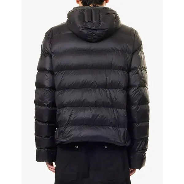 Rick Owens Zip-pocket Hooded Puffer Jacket - Black