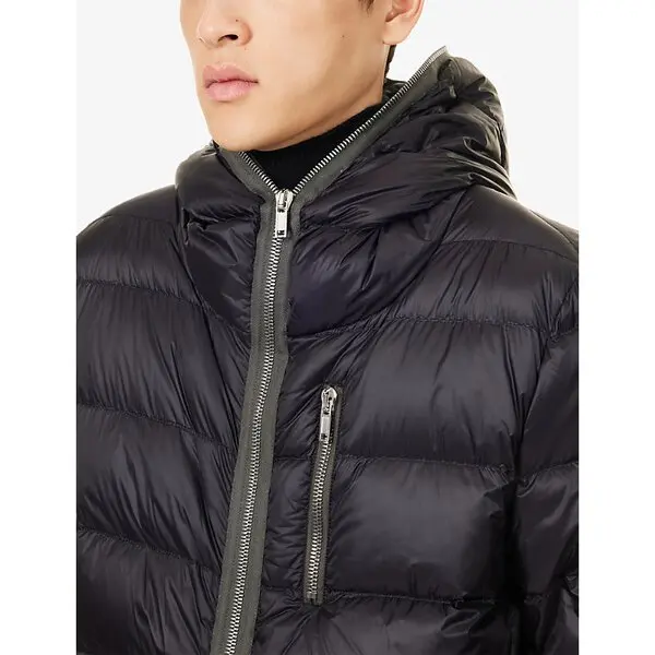 Rick Owens Zip-pocket Hooded Puffer Jacket - Black