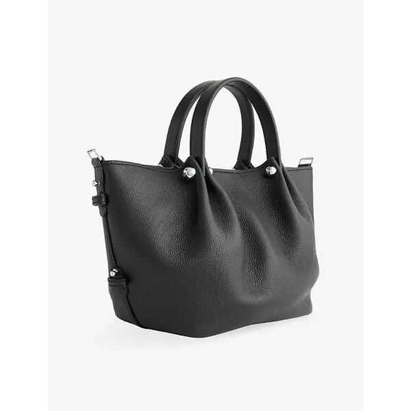 Max Mara Logo-embossed Leather Handbag