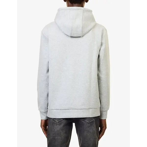 ARNE Interlock Stretch-jersey Hoody - Marl Grey