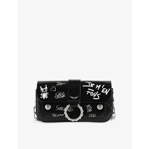 Zadig&Voltaire Kate Arty Tag Leather Wallet Bag