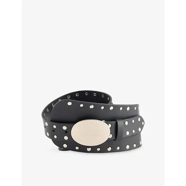 Gimaguas Iris Stud-embellished Leather Belt