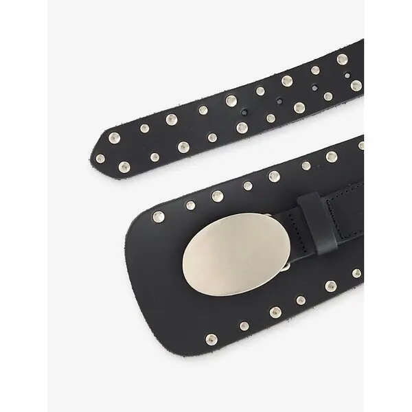 Gimaguas Iris Stud-embellished Leather Belt