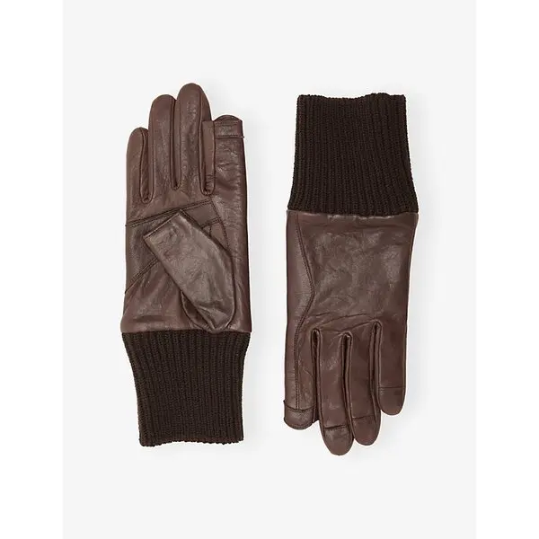 Rick Owens Rib-cuff Leather Gloves