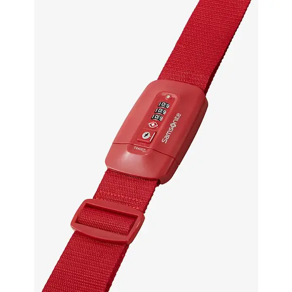 SAMSONITE Ta Revolution Luggage Strap With Tsa Lock - Red