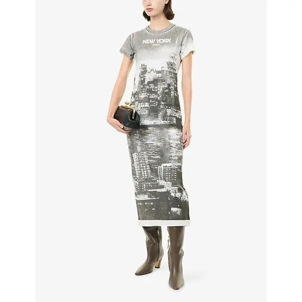 COACH Postcard Graphic Cotton T-shirt Dress