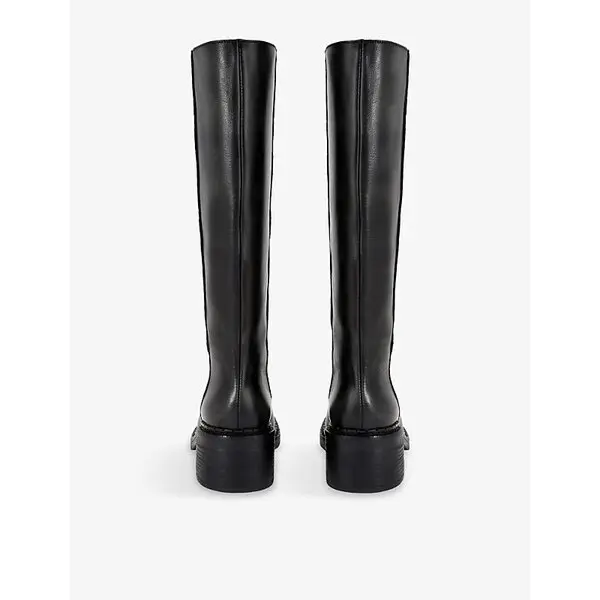 Steve Madden Davos Heeled Leather Knee-high Boots