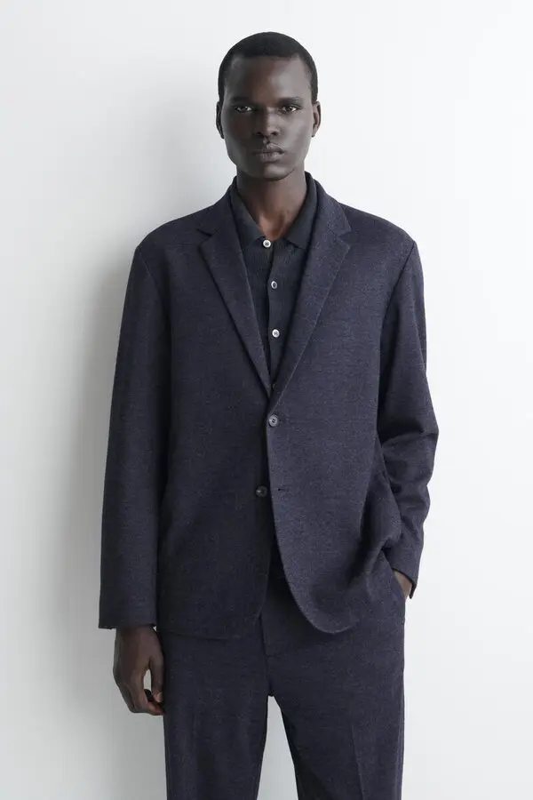 Cos Unstructured Jersey Blazer