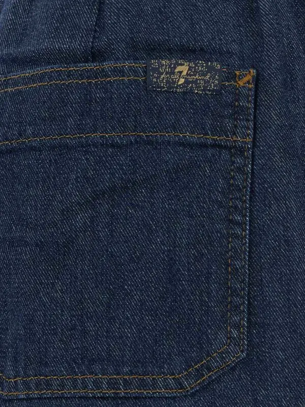 7 For All Mankind Flare Leg Denim Jogging Trousers With Elasticated Waist