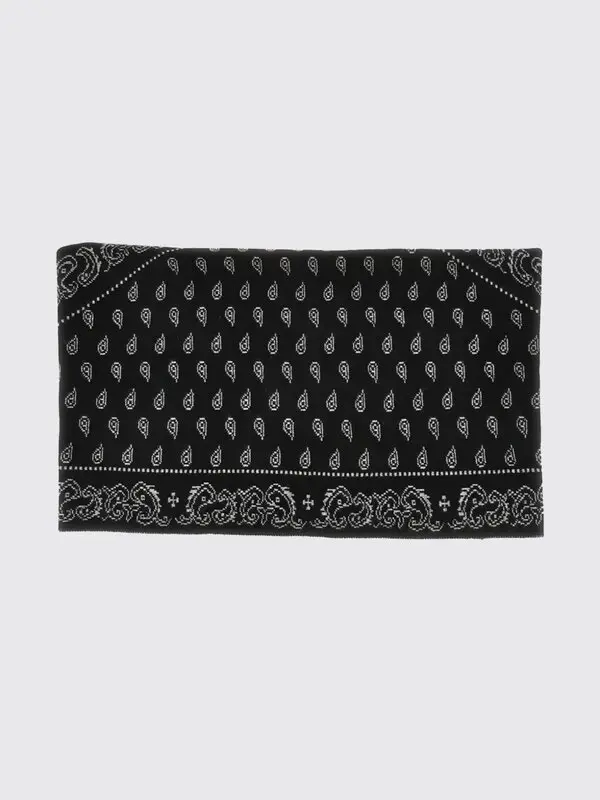 Guest In Residence Triangular Paisley Print Pure Cashmere Scarf - Black