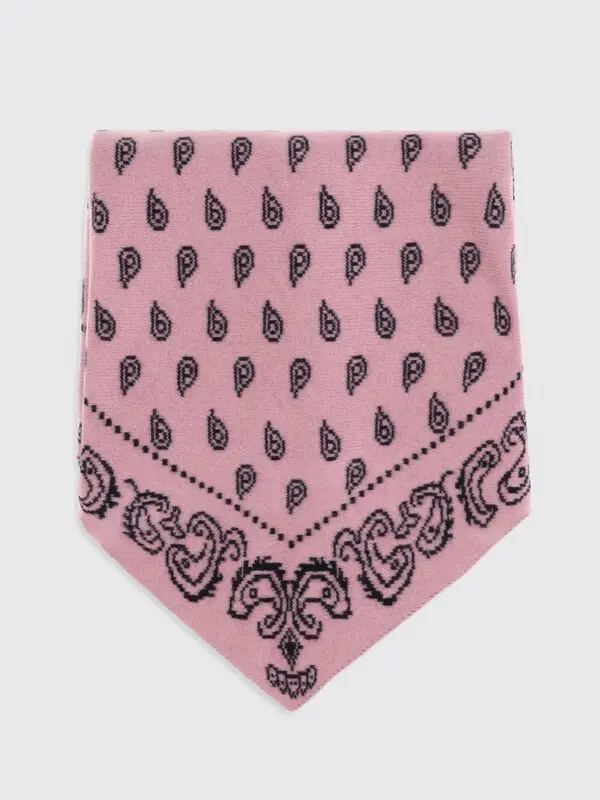 Guest In Residence Triangular Paisley Print Pure Cashmere Scarf - Blue