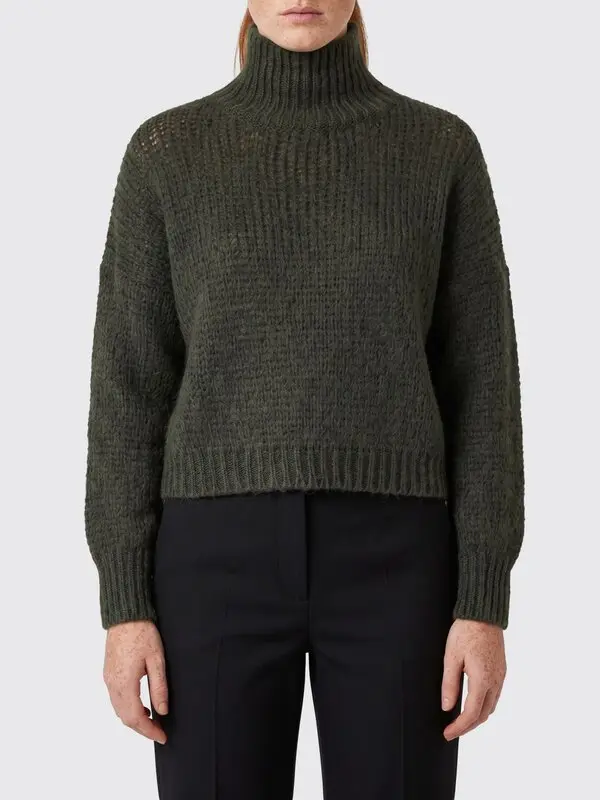 ROBERTO COLLINA Wool Blend Turtleneck Jumper With Dropped Shoulders