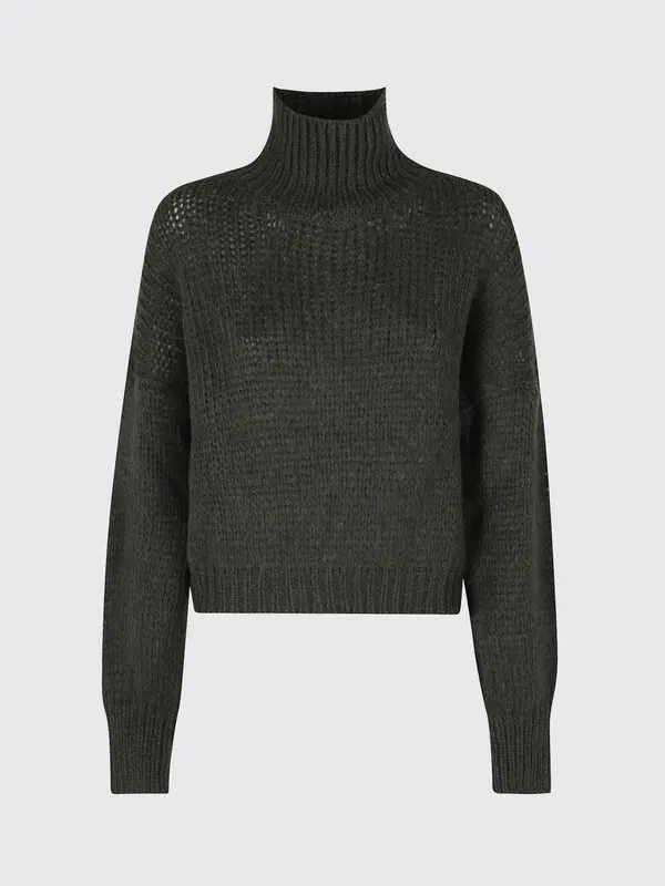 ROBERTO COLLINA Wool Blend Turtleneck Jumper With Dropped Shoulders