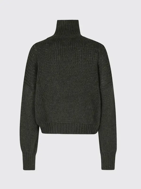 ROBERTO COLLINA Wool Blend Turtleneck Jumper With Dropped Shoulders