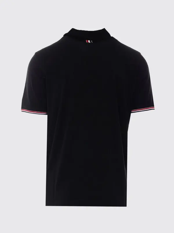 Thom Browne Short-sleeve Cotton Polo Shirt With Contrast Trims