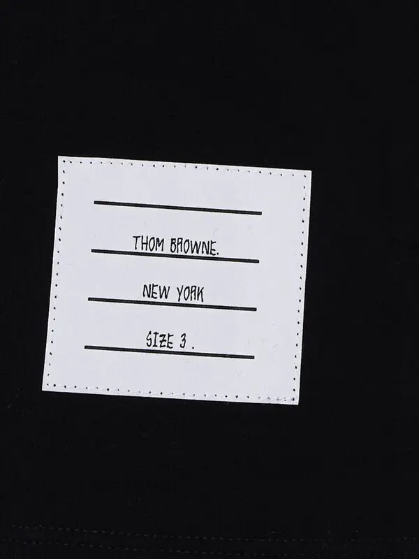 Thom Browne Short-sleeve Cotton Polo Shirt With Contrast Trims