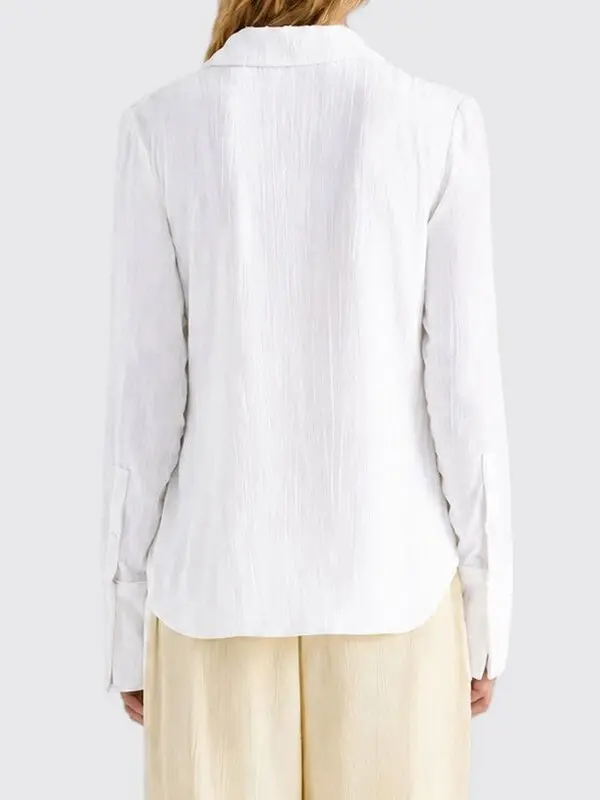 Proenza Schouler Classic Long-sleeve Shirt In Stretch Cotton